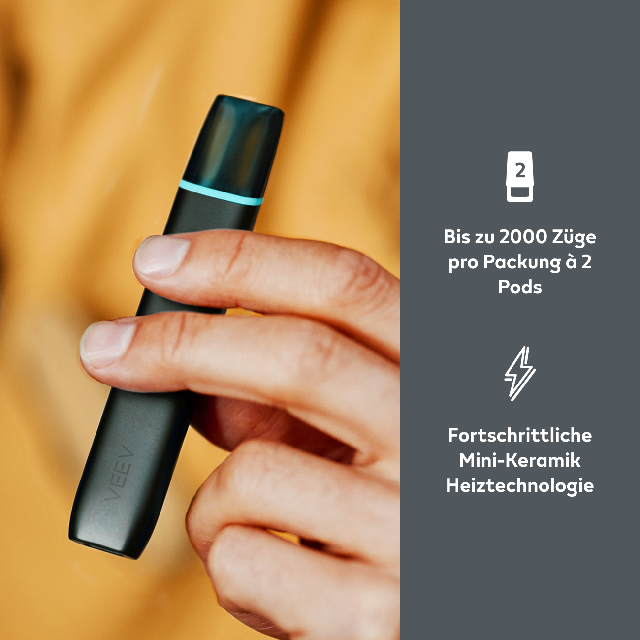 VEEV ONE Device - Velvet Black | E-Zigarette | VEEV DE