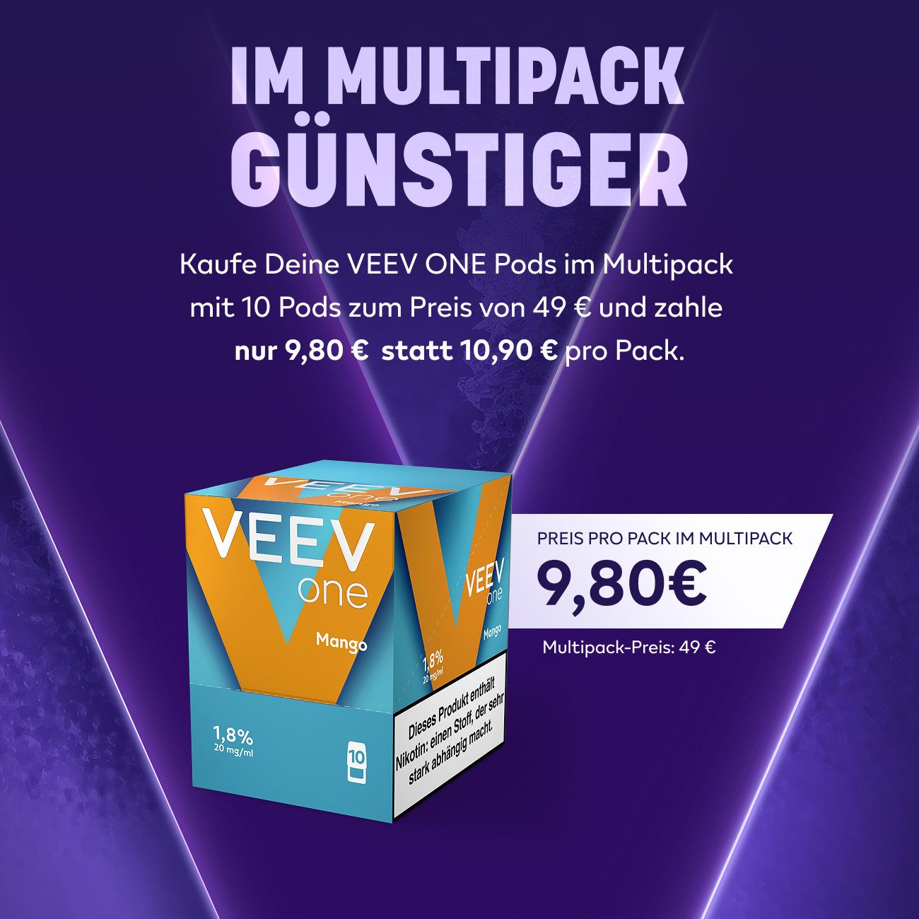 VEEV ONE Pods - Mango | 2er Pack | VEEV DE