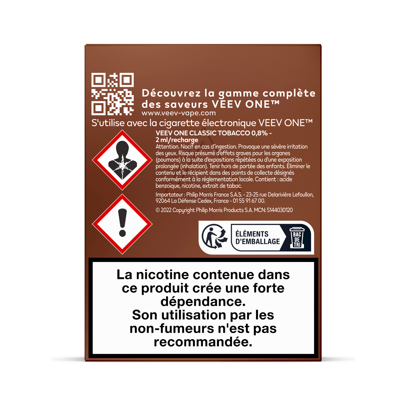 Pods E-liquide VEEV ONE Classic Tobacco saveur Tabac Classique 9mg ou ...