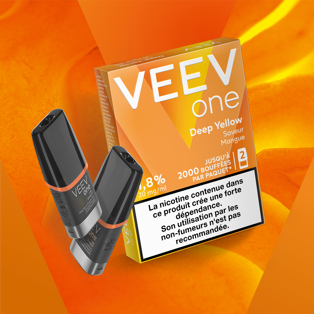 VEEV One Deep Yellow 1.8% paquet de 2 recharges | VEEV France